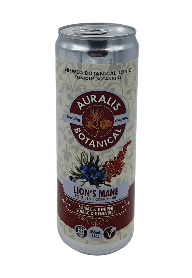 Auralis Bontanica Lion's Mane Sumac & Juniper Tonic 355mL – East West ...