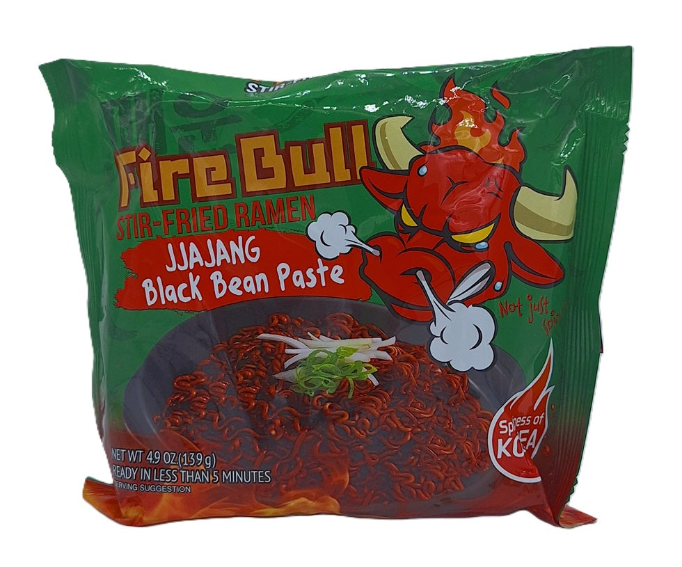 Fire Bull Stir-Fried Ramen Spicy Jjajang Black Bean Paste – East West ...