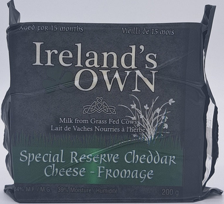 Ireland's Own Special Reserve Cheddar Cheese 200g – East West Markets