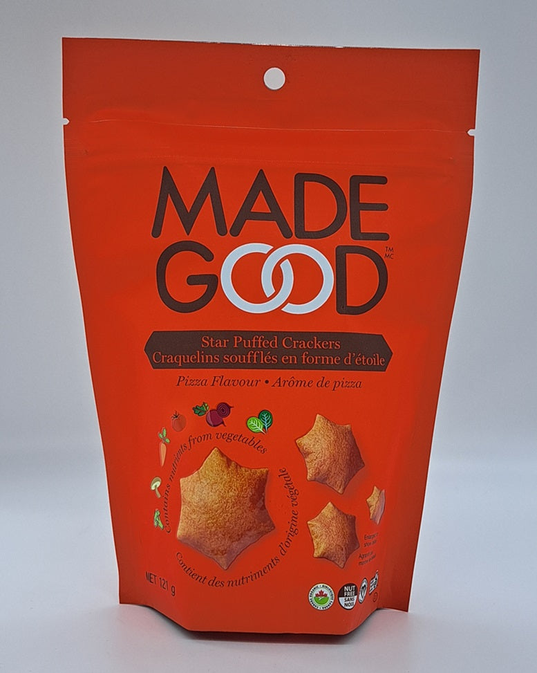 Made Good Star Puffed Crackers - Pizza Flavour 121g – East West Markets
