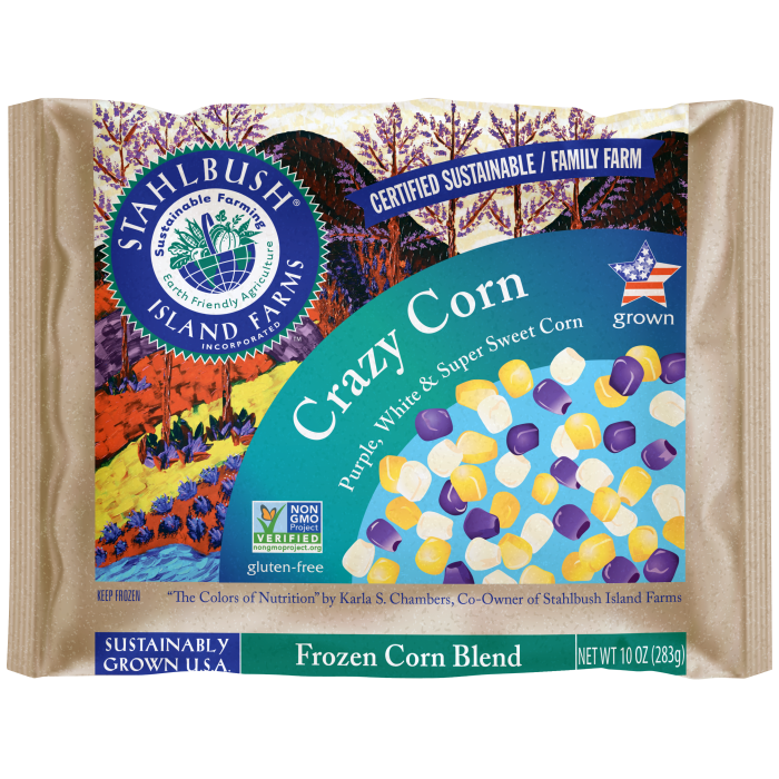 Stahlbush Island Farms Tri-Colour Corn 350g – East West Markets